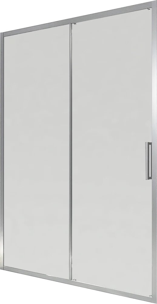 Душевая дверь в нишу Maybahglass MGD-1281-5 стеклянная, раздвижная, 150 см, матовая, одностворчатая, итальянская