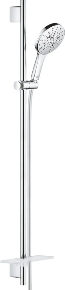 Душевой гарнитур Grohe Rainshower SmartActive 26548000 хром, глянцевый, латунный, 3 режима струи, лейка для душа со шлангом и штангой, с функцией экономии воды