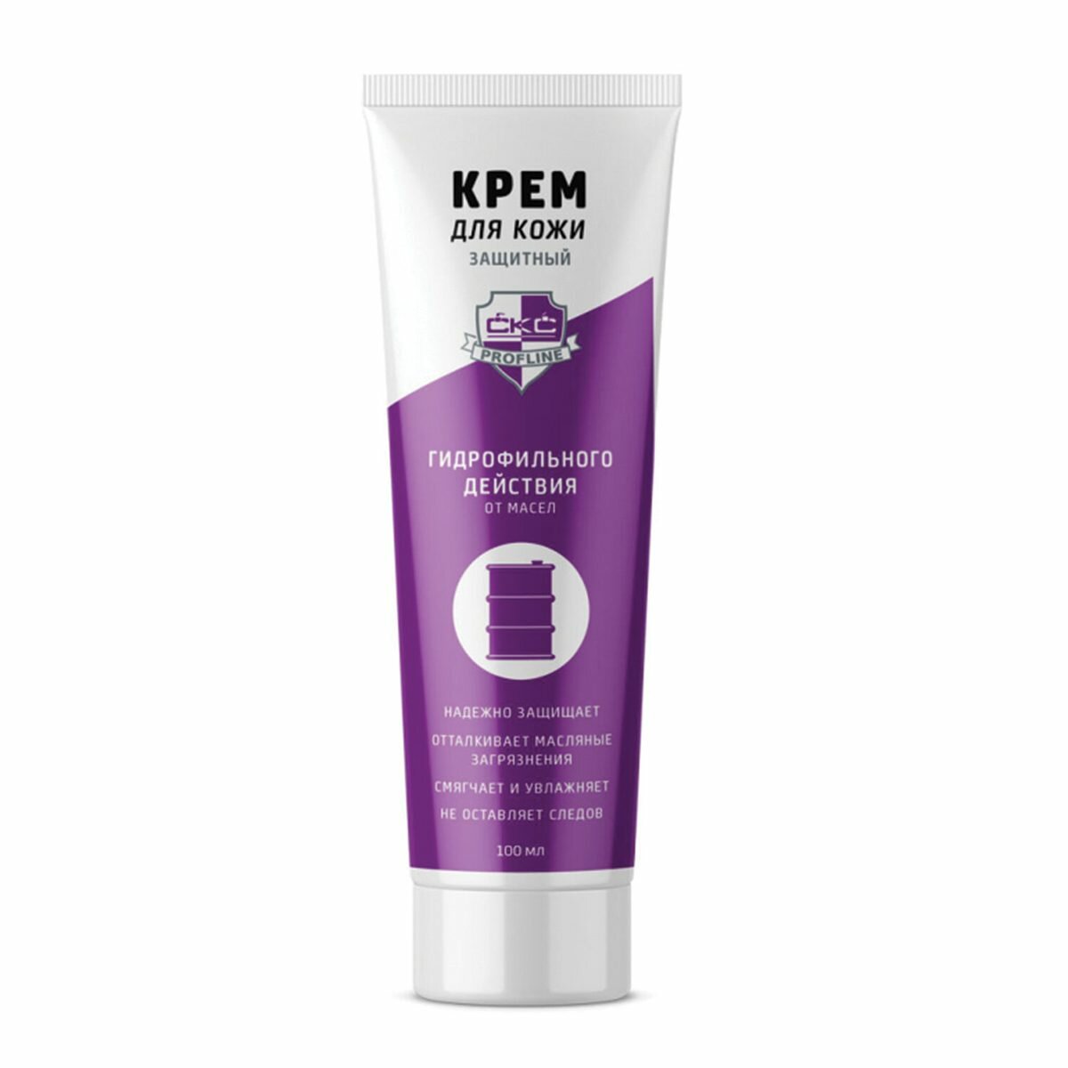 Крем защитный CKC PROFLINE, 100мл, гидрофильный, от масел, красок, смазок, извести, цемента