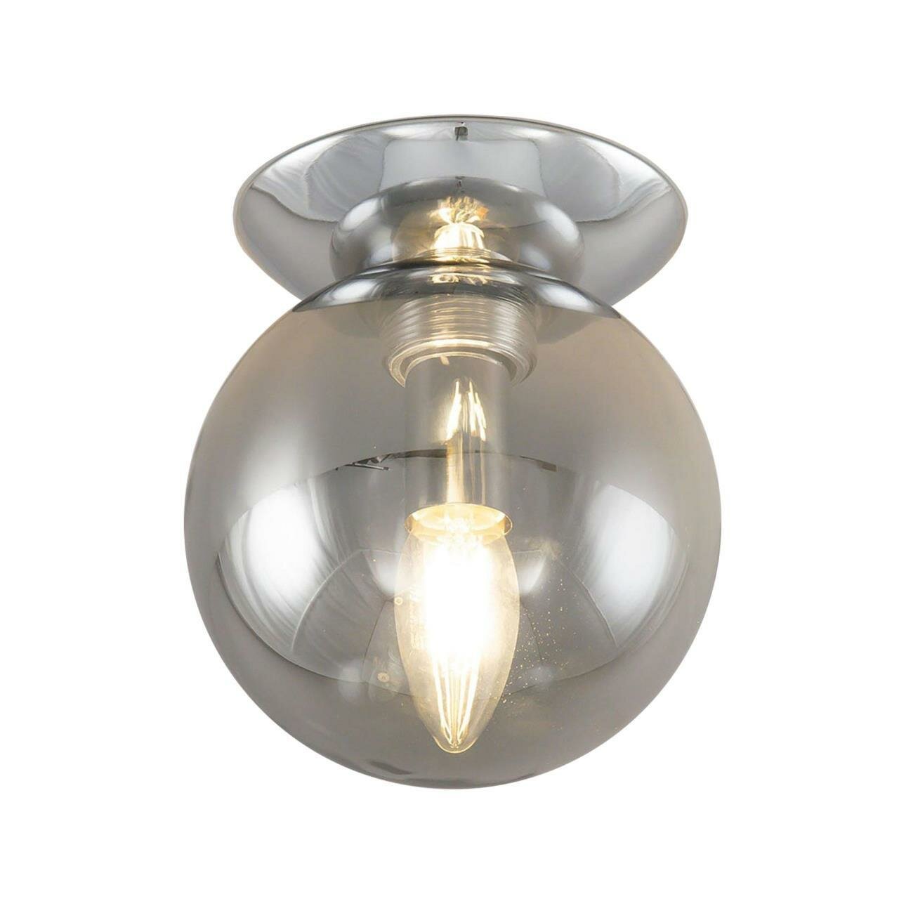 Накладной светильник Citilux Томми CL102510, E14, 40 Вт, хром/серый