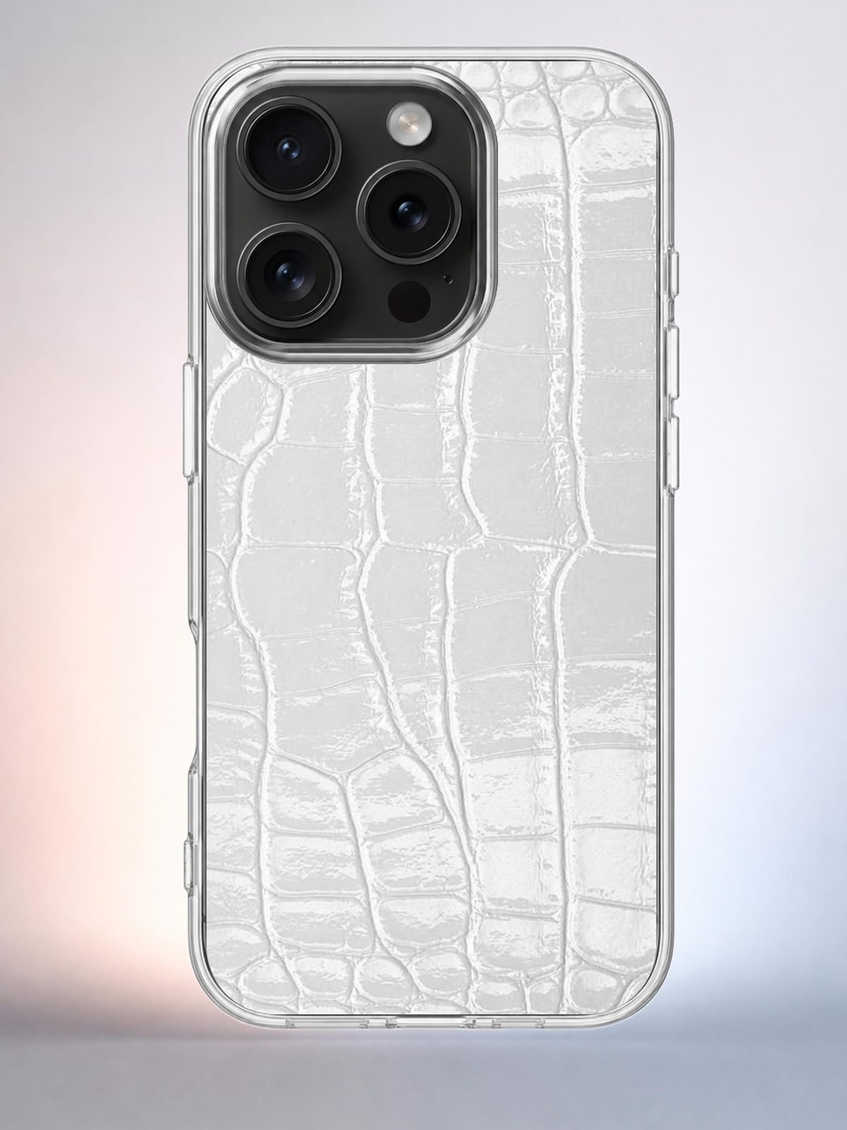 Чехол iPhone 15 Pro Текстура крокодиловой Y2K Indie Sleaze