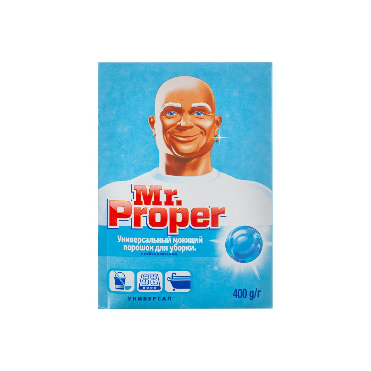 Чистящее средство универсальное Mr.Proper с отбеливателем, порошок, 400г, 22шт.