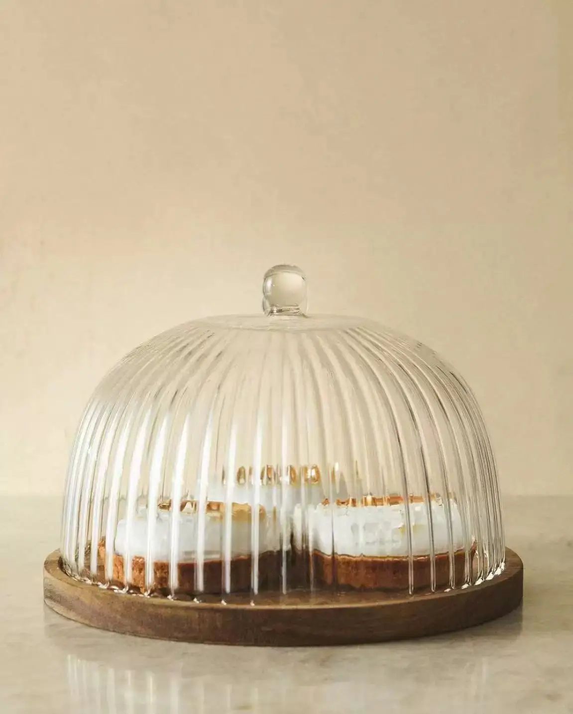 ZARA HOME Тортница "ACACIA WOOD", диаметр 22 см, 1 шт-