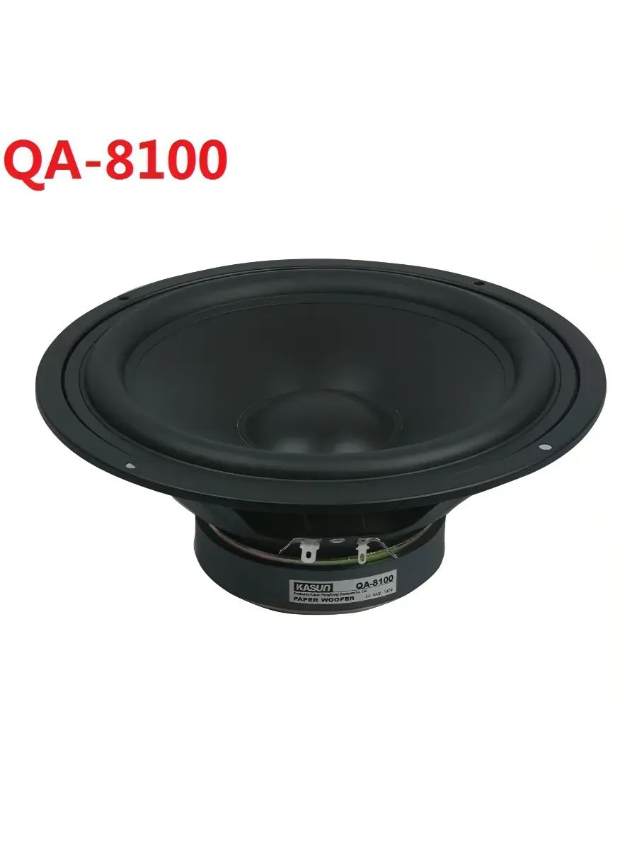 KASUN QA-8100 8 "Home Audio DIY HiFi НЧ-динамик Динамик-драйвер Черный полипропиленовый конус 8 Ом / 140 Вт