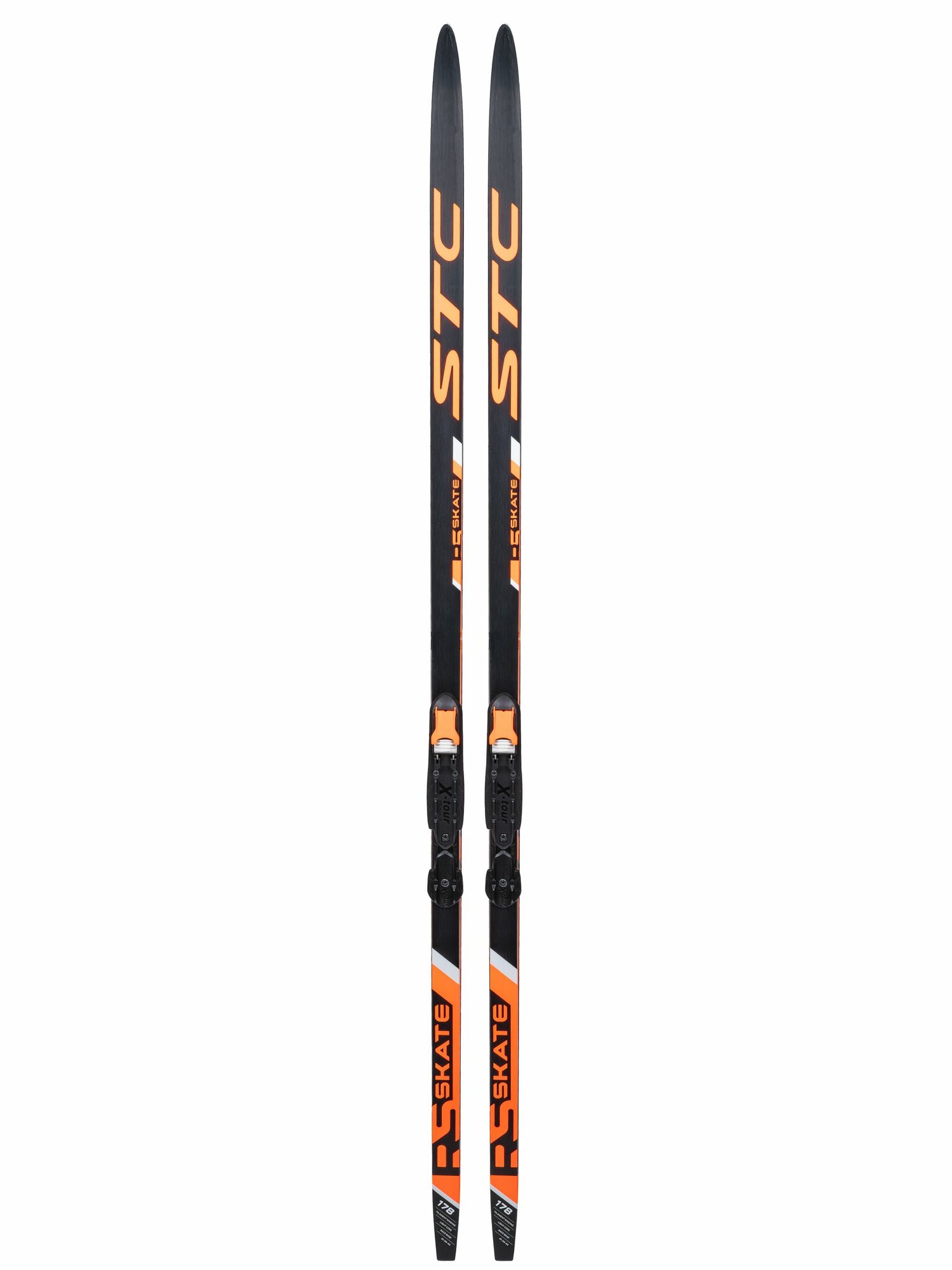 Лыжи беговые подростковые STC Brados RS Skate Orange c креплением NNN X-TOUR 173 см