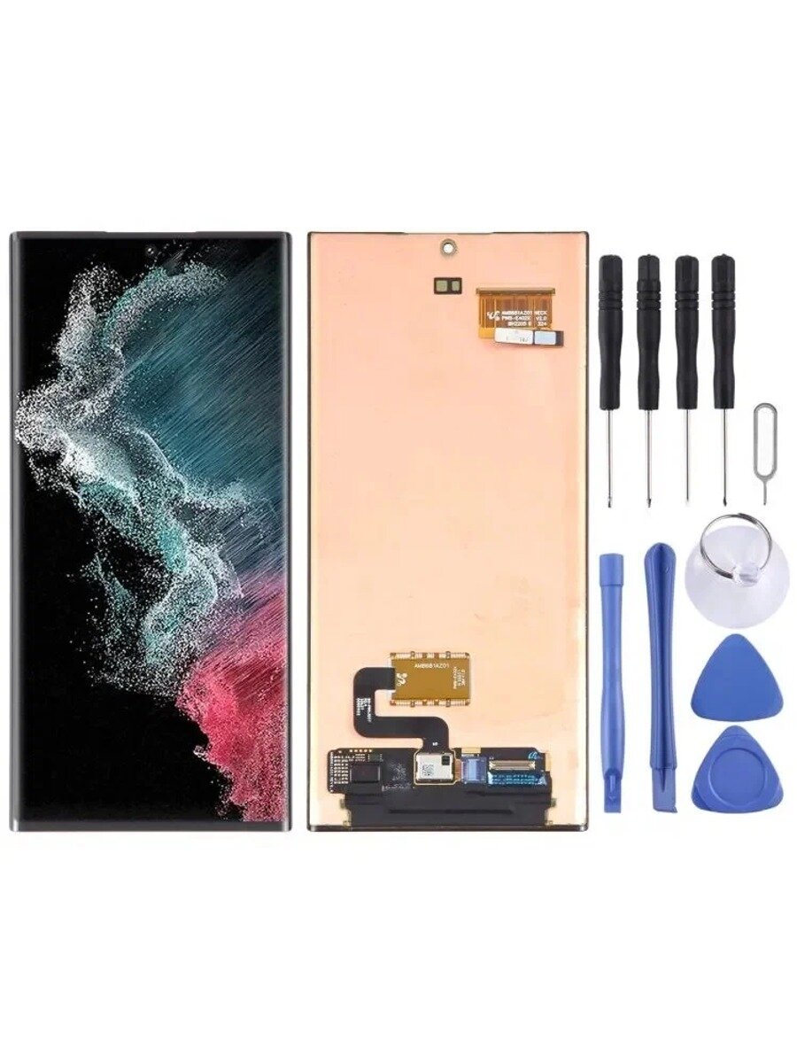 Дисплей Super AMOLED для Samsung Galaxy S22 Ultra 5G SM-S908B с тачскрином и дигитайзером в сборе