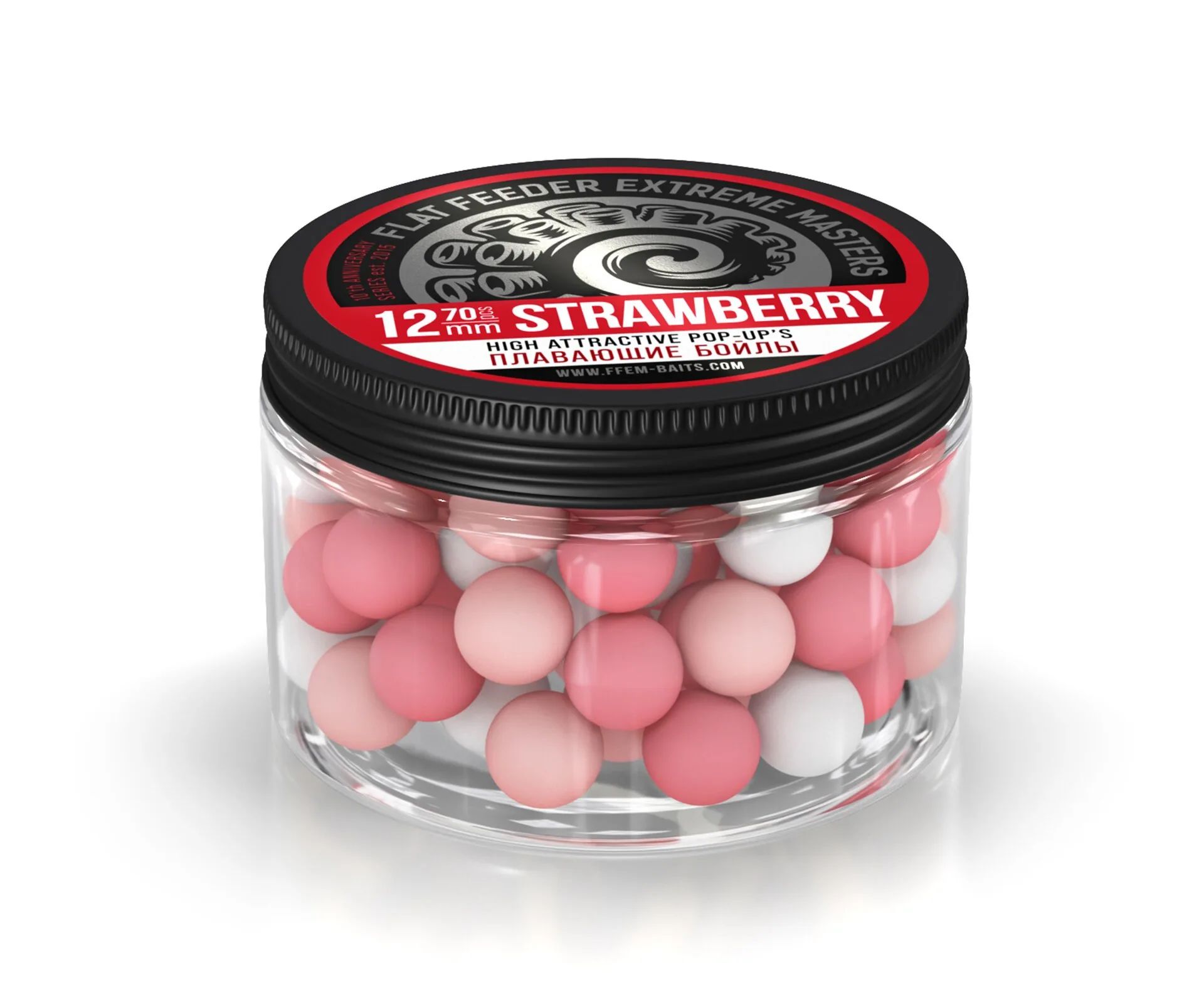 Бойлы плавающие FFEM Pop-Up Cocktail Strawberry 12mm