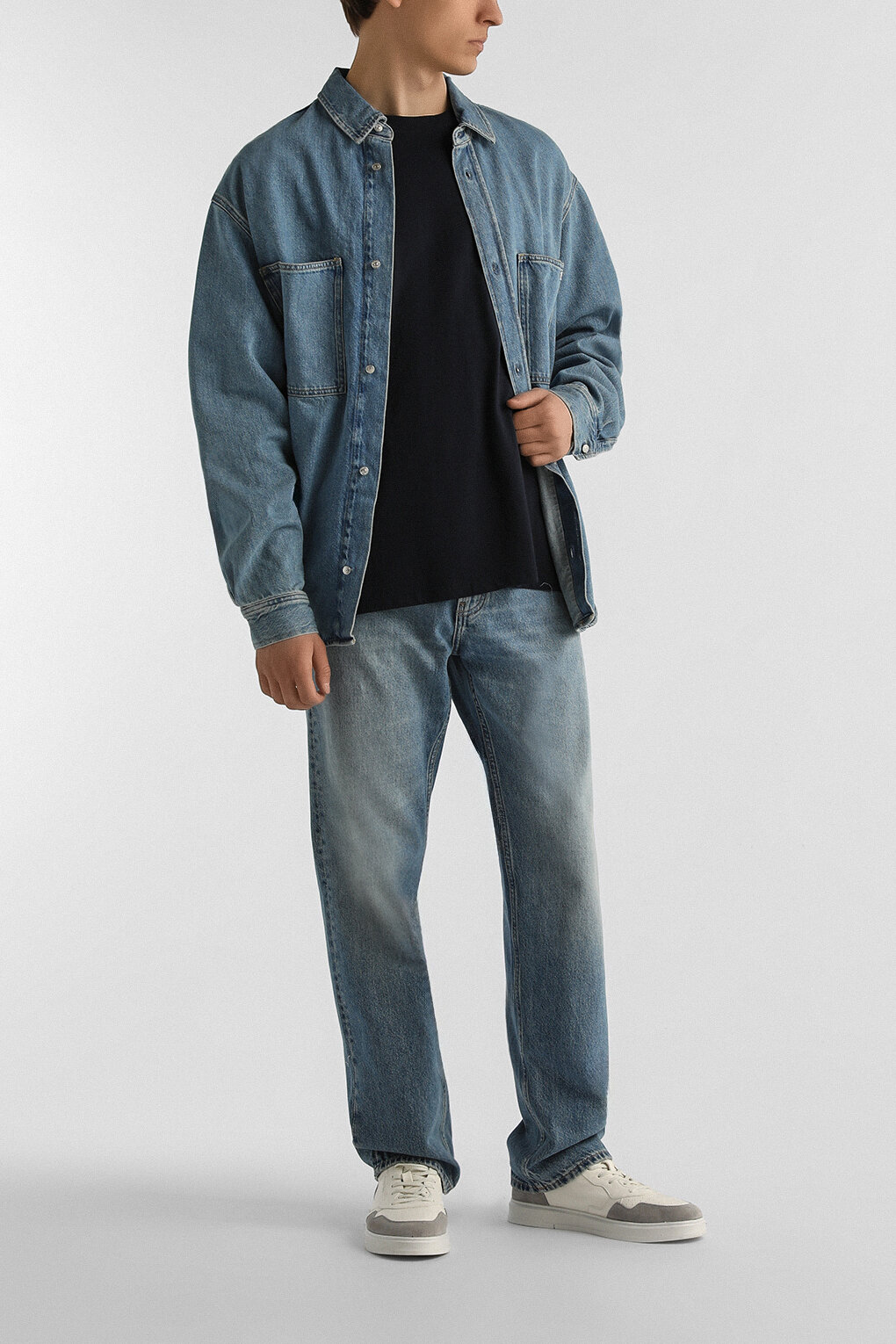 Рубашка Calvin Klein Jeans, размер 50, cиний — фото 1