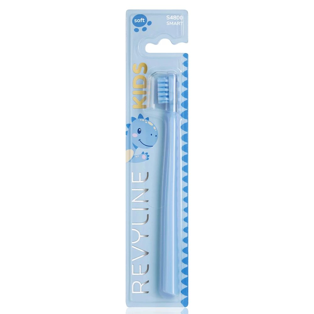 Зубная щетка детская Revyline KIDS S 4800, голубая, 3-12 лет