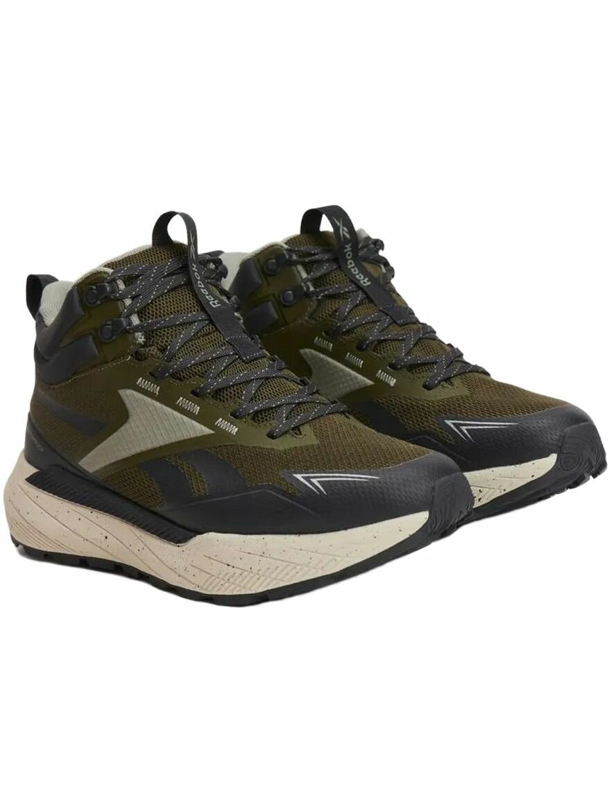 Кроссовки Reebok Base Trail Mid, полнота F (EU)/ на среднюю стопу, размер 7, зеленый — фото 1