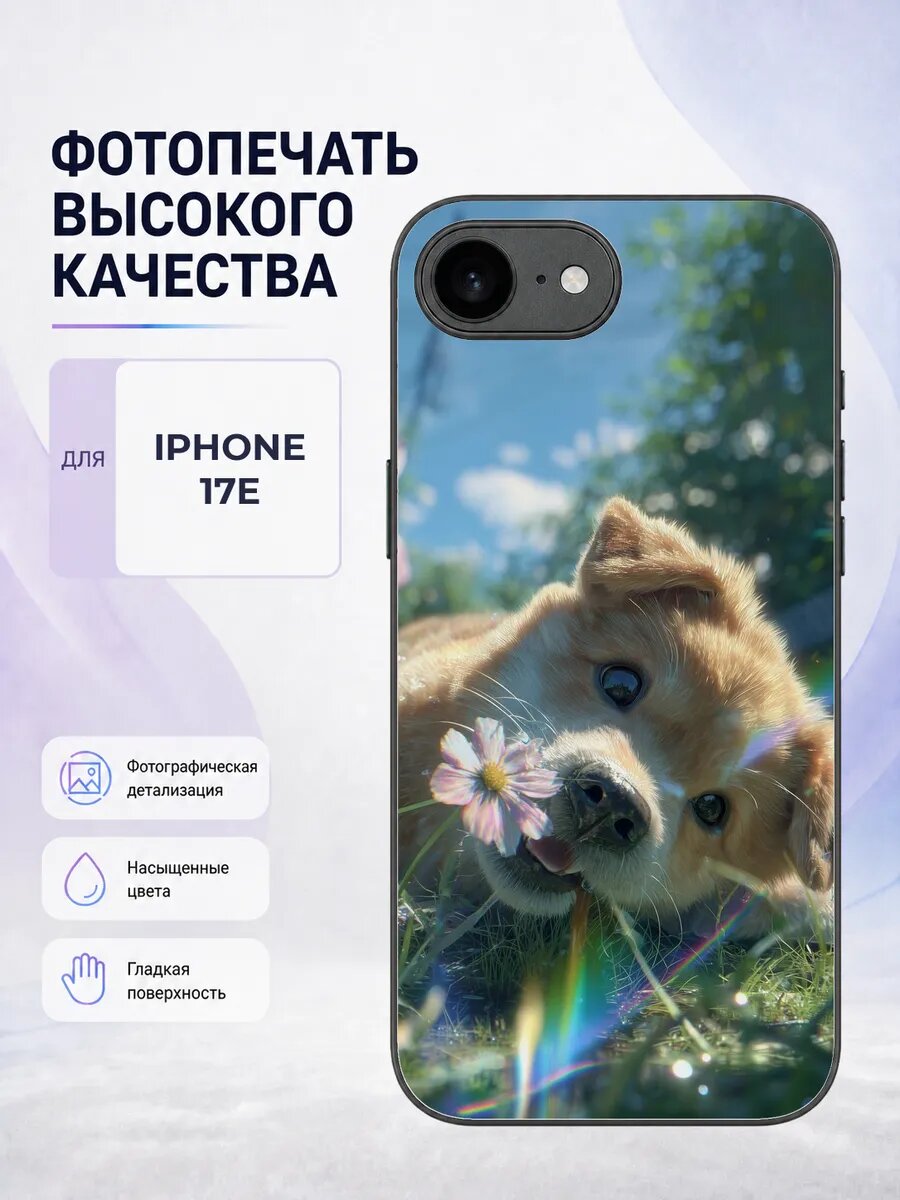 Чехол на Iphone 17e милые животные кавай зверята детский