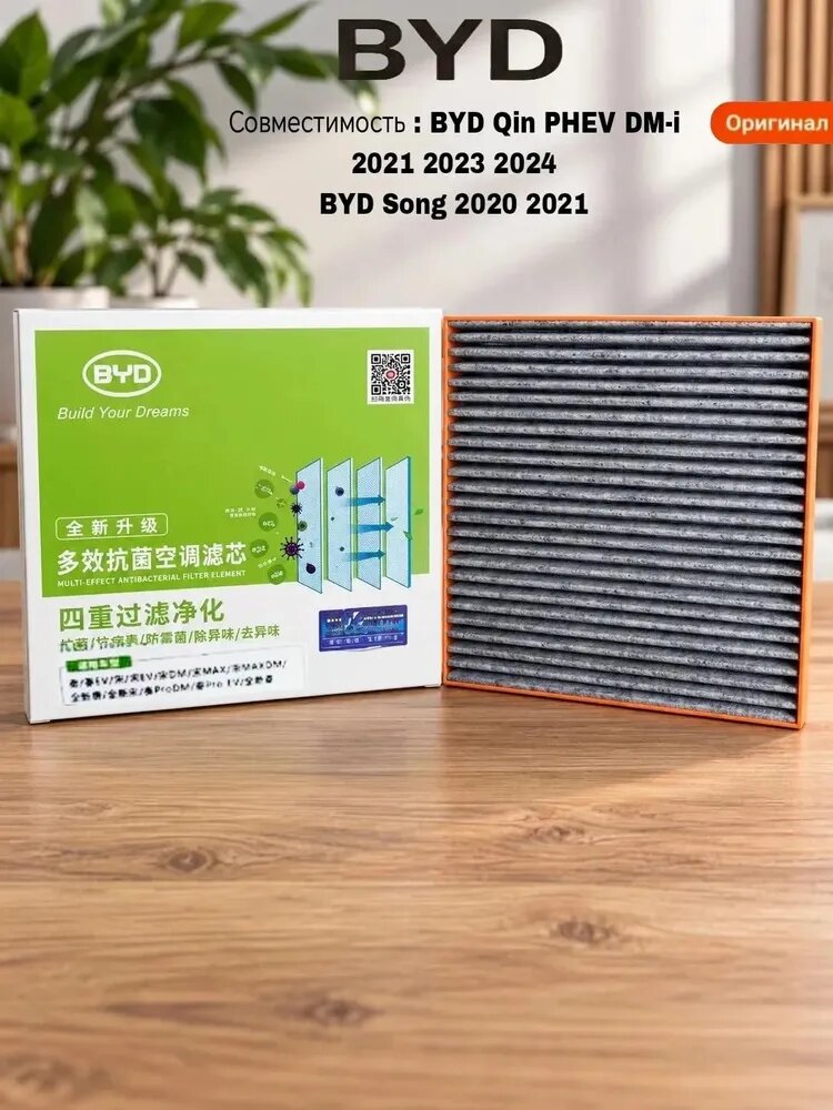 Салонный фильтр для ТО BYD Qin DM-i 2024 12447996-00