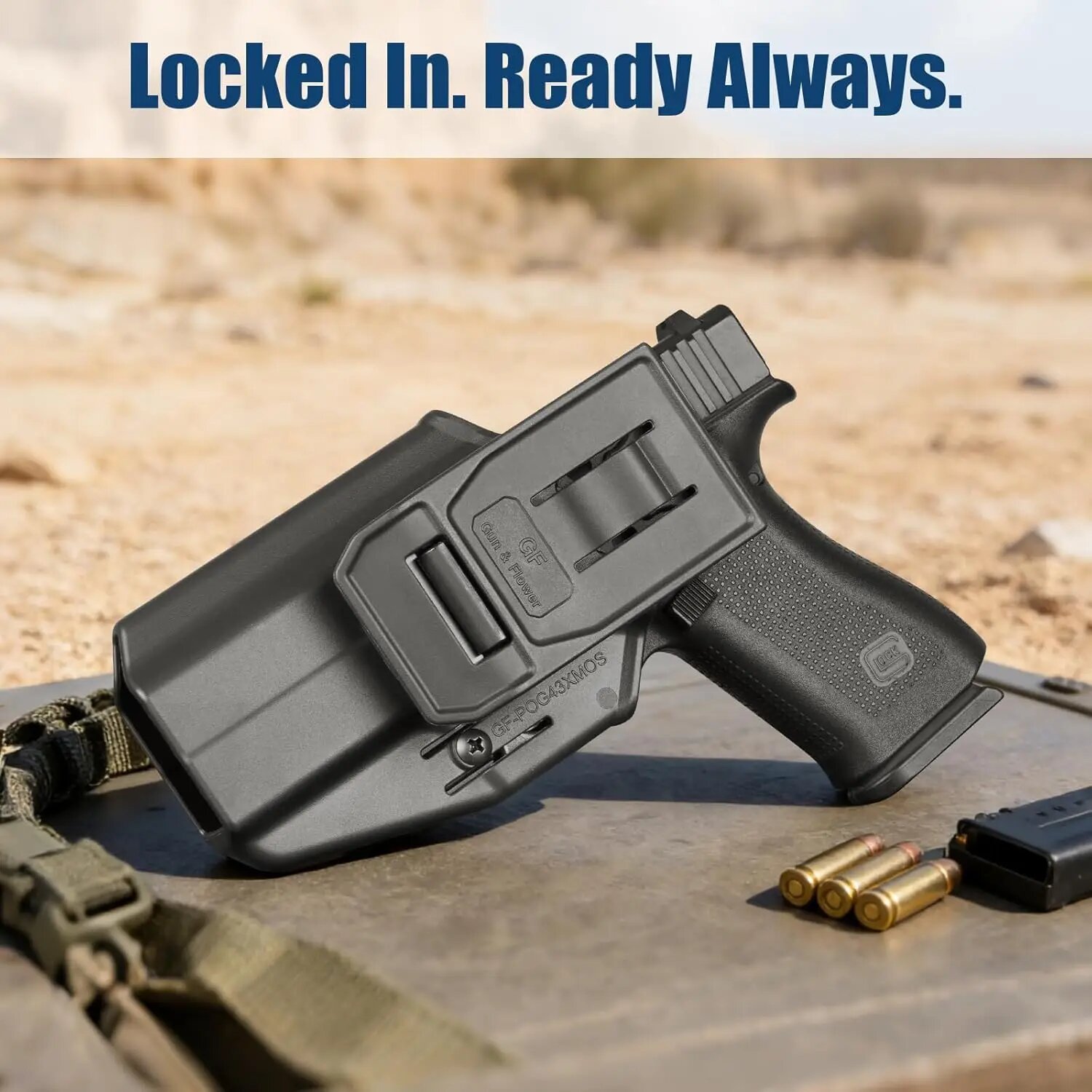 Кобура Gun Flower OWB для Glock 43, 43X, 48 Belt clip