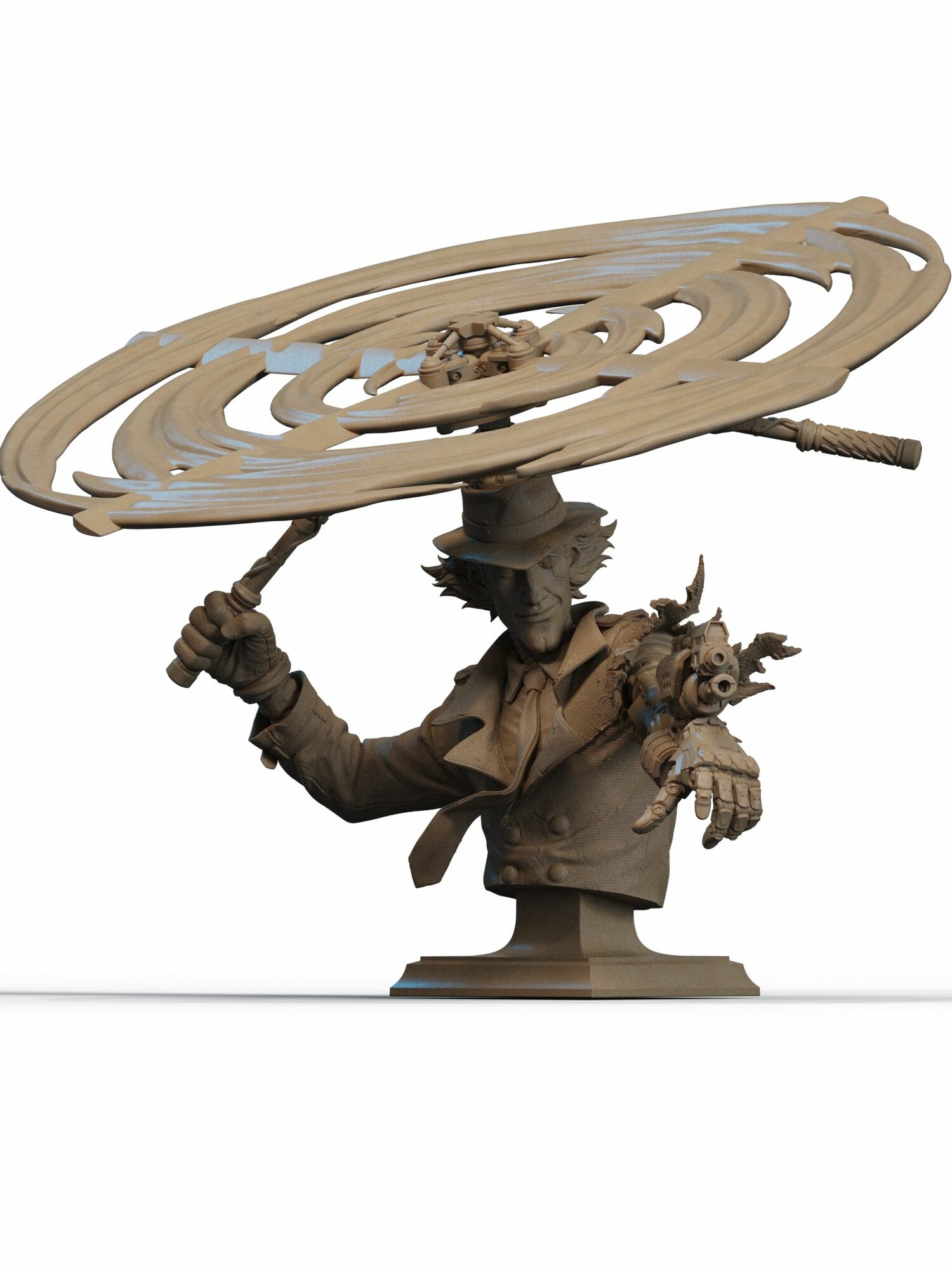 Сборная модель Inspector Gadget (Inspector Gadget), бюст, 100мм для покраски