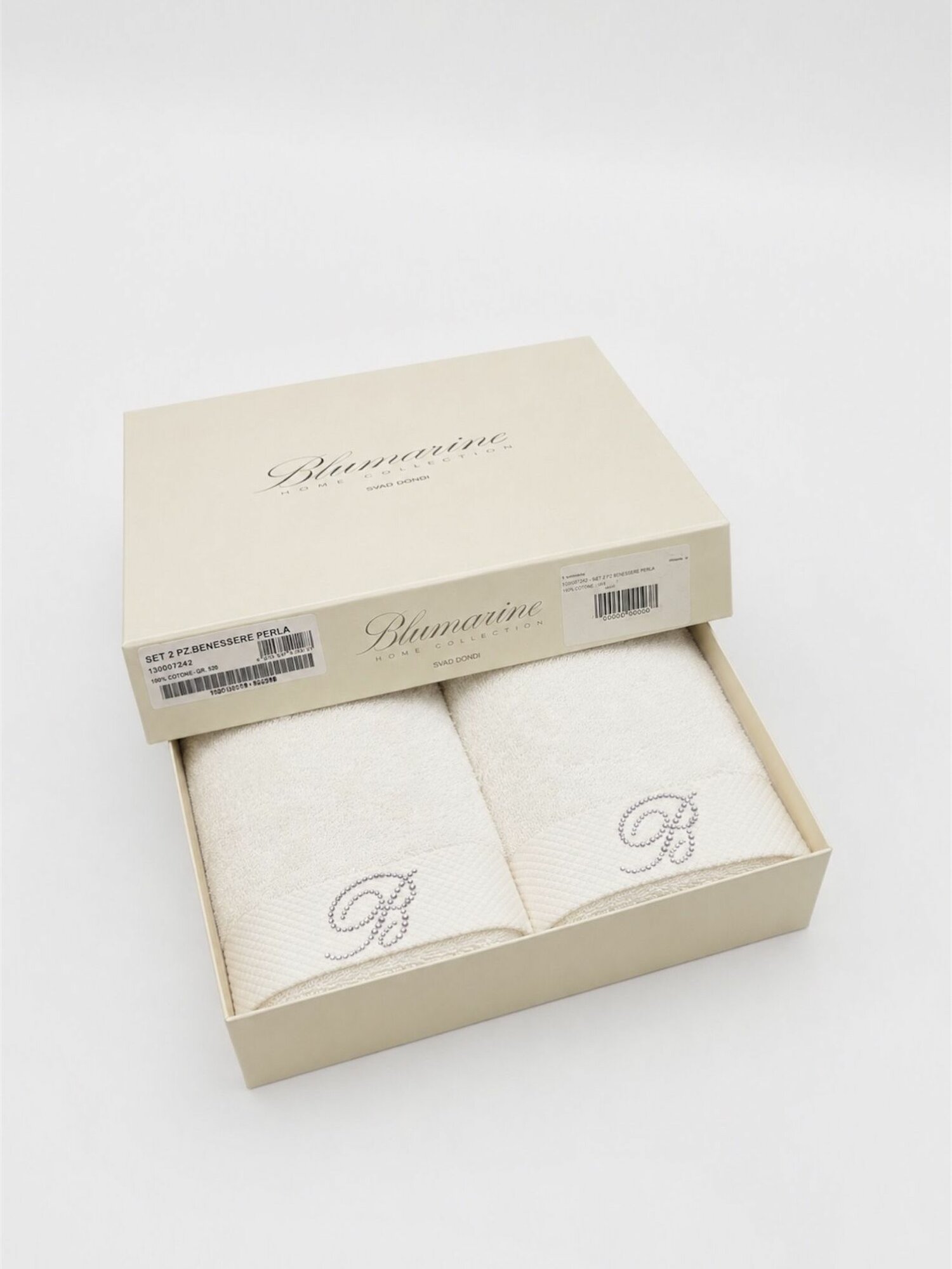 Blumarine home collection Benessere 1+1 сет полотенец в подарочной коробке