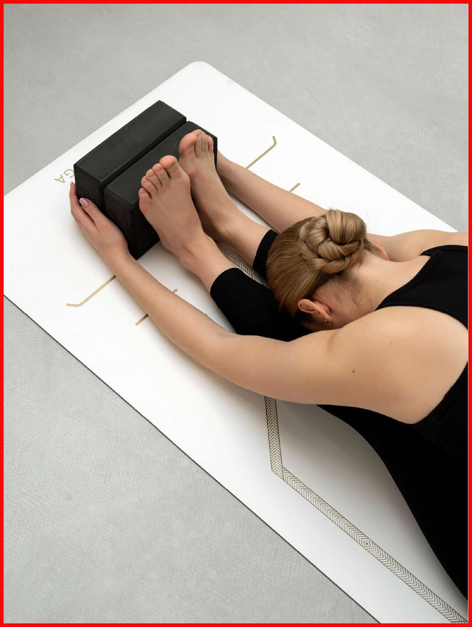 Hamsa Yoga, Блок для йоги, Кирпич для фитнеса, Спортивный кубик для гимнастики, Кирпичик для растяжки, Размер 23х15х7.5 см