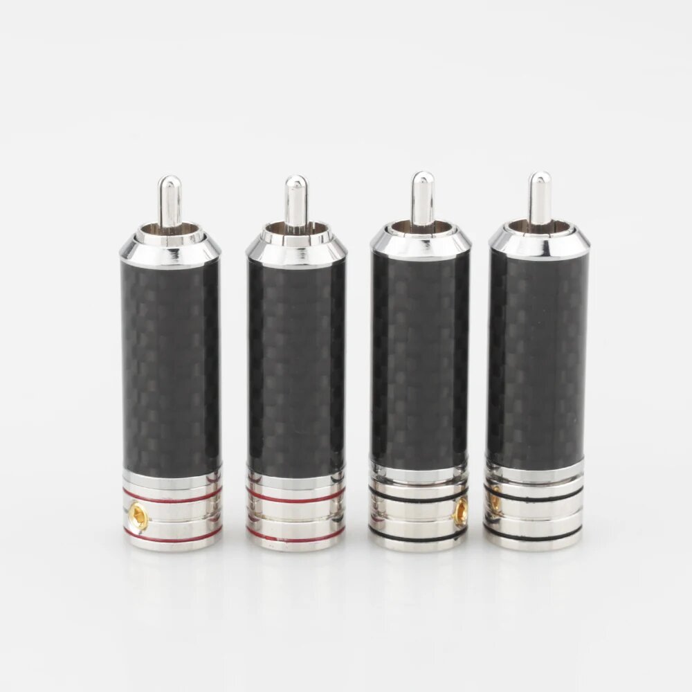 Audiocrast OR10R RCA-разъемы из углеродного волокна с родиевым покрытием 4 шт.