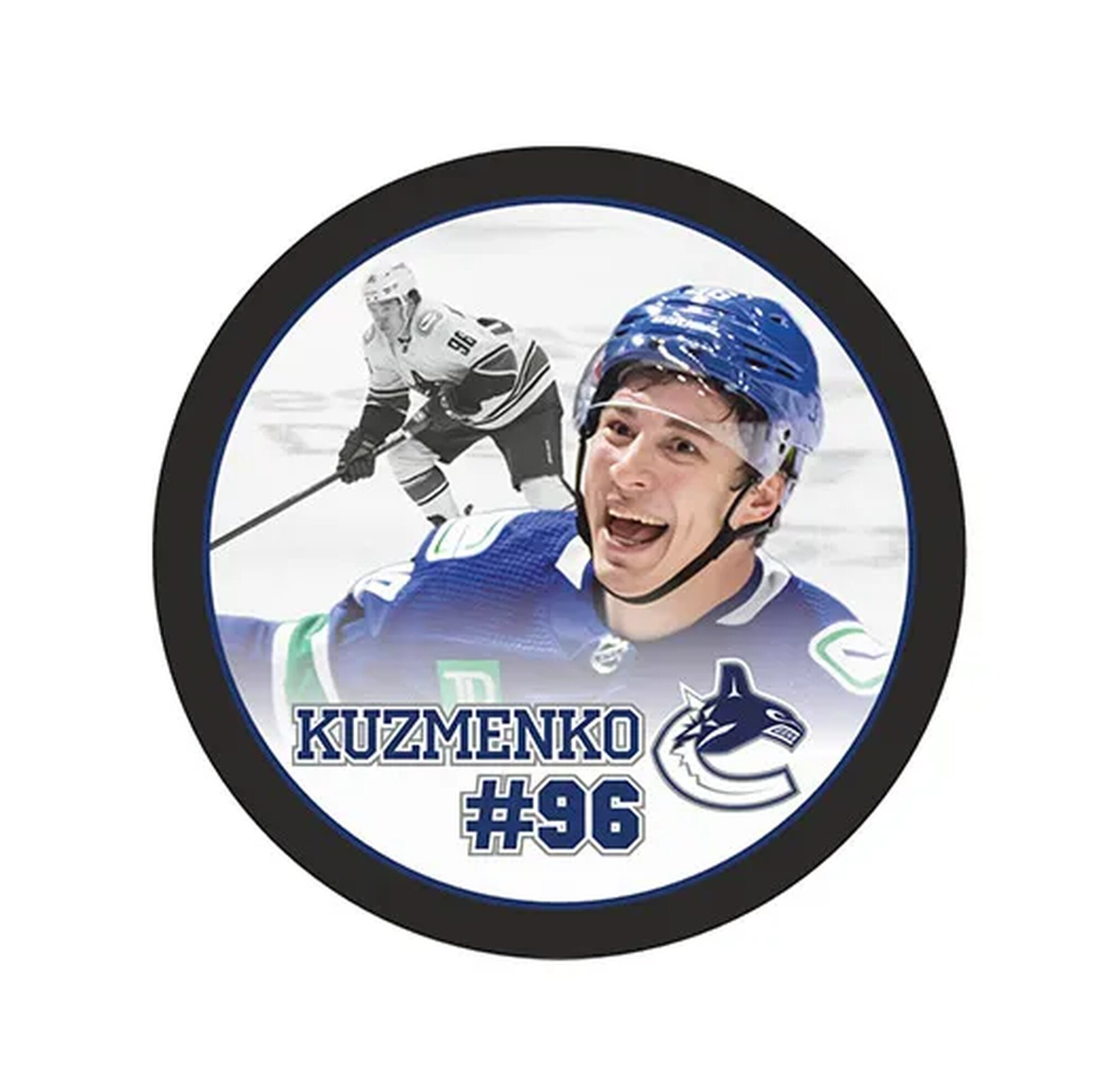 Шайба Rubena Игрок НХЛ KUZMENKO Vancouver Canucks №96, черный