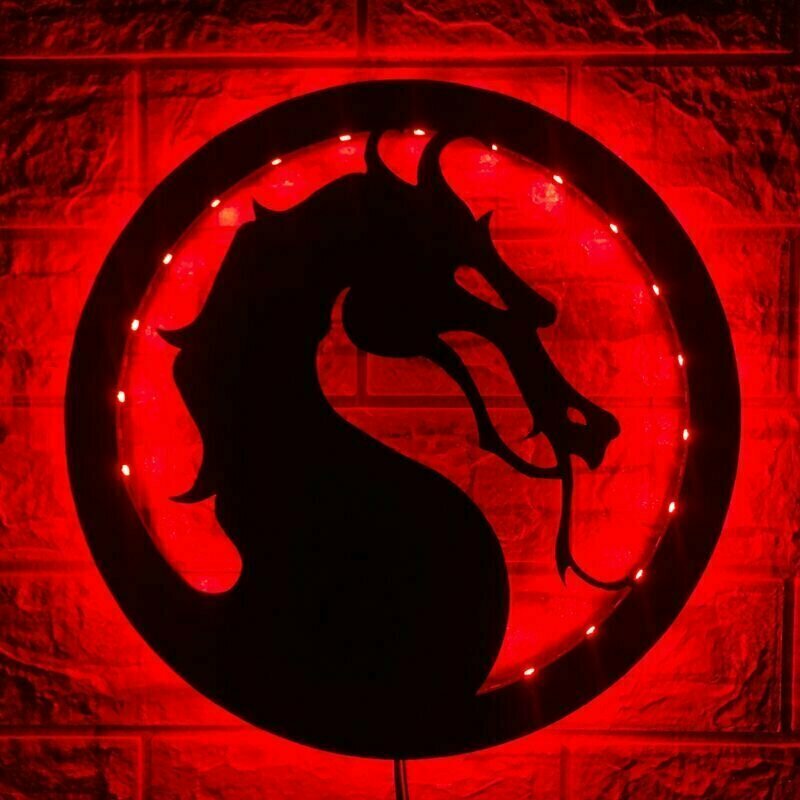 Настенный светильник Mortal Kombat/ Мортал Комбат с RGB подсветкой