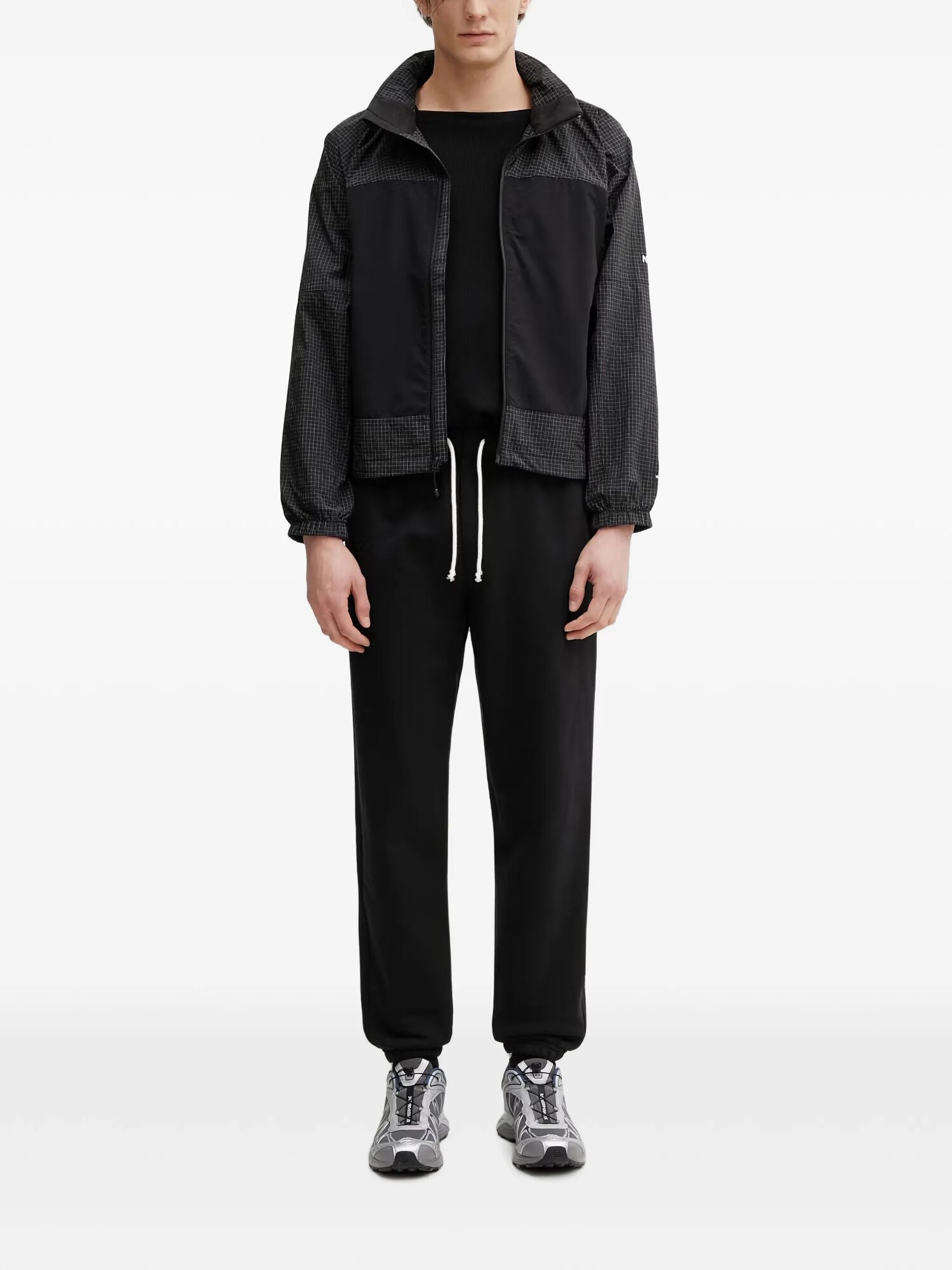 Куртка The North Face Check-pattern panelled jacket, размер L — фото 1