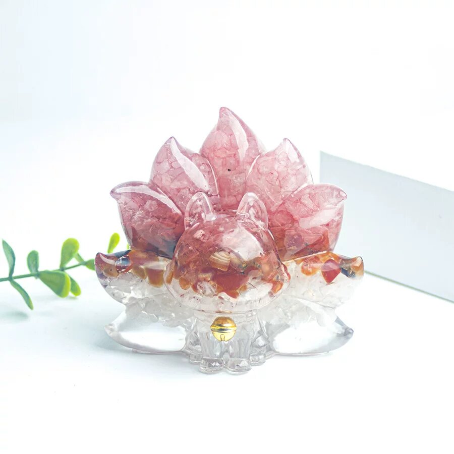 6# Розовый кварц, красный карнеол и белый кварц кристаллическая фигурка домашний аксессуар