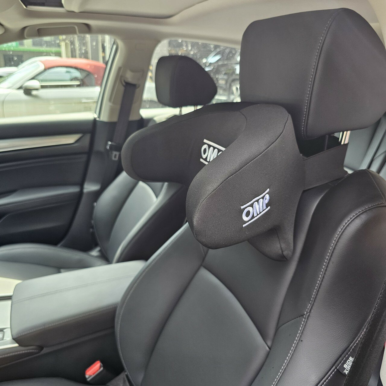 Пенопластовая подушка для головы автомобиля для гоночных сидений универсальная поддержка шеи красный цвет