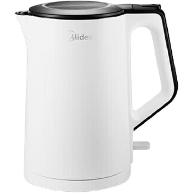 Электрический чайник Midea MK SH15Colour102 PRO, белый, 1500 мл, монолитный корпус, автоотключение при закипании