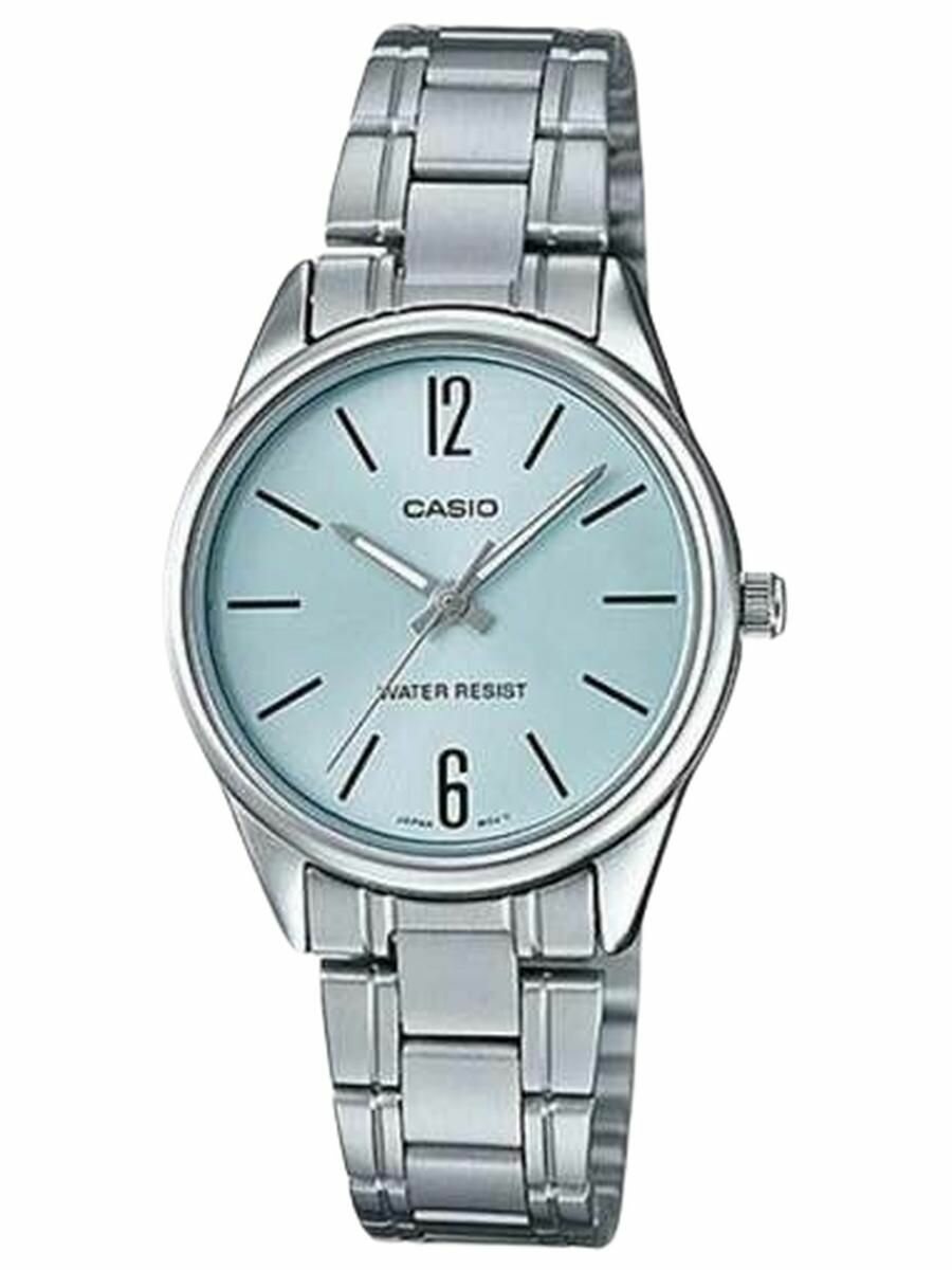 Наручные часы CASIO Collection, серебристый/голубой