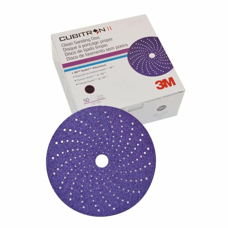 3М Круги Абразивные c Мультипылеотводом Purple+, 400+ Cubitron II, Hookit 737U, 150мм, 10 штук