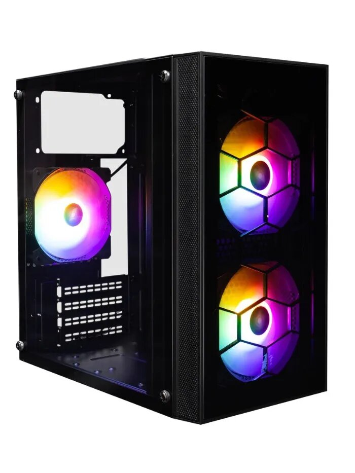 Корпус для ПК 1STPLAYER FIREBASE X1 черный, Mini Tower без блока питания