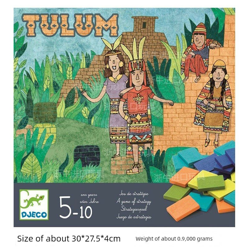 Игра-пирамида Тулум для детей 5-10 лет, обучающий деревянный головоломка от Djeco