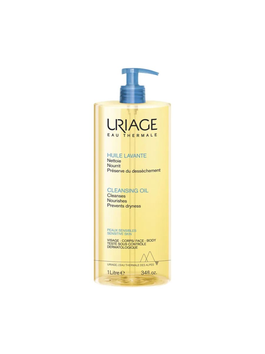 Uriage Очищающее пенящееся масло для лица и тела 1 л 1 шт