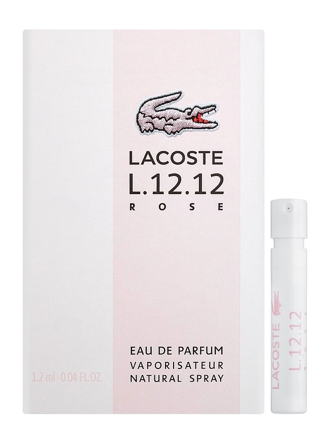 Lacoste L.12.12 Rose парфюм сэмпл 1.2 мл для женщин - Лакост Эль 12 12 Розе миниатюра духов