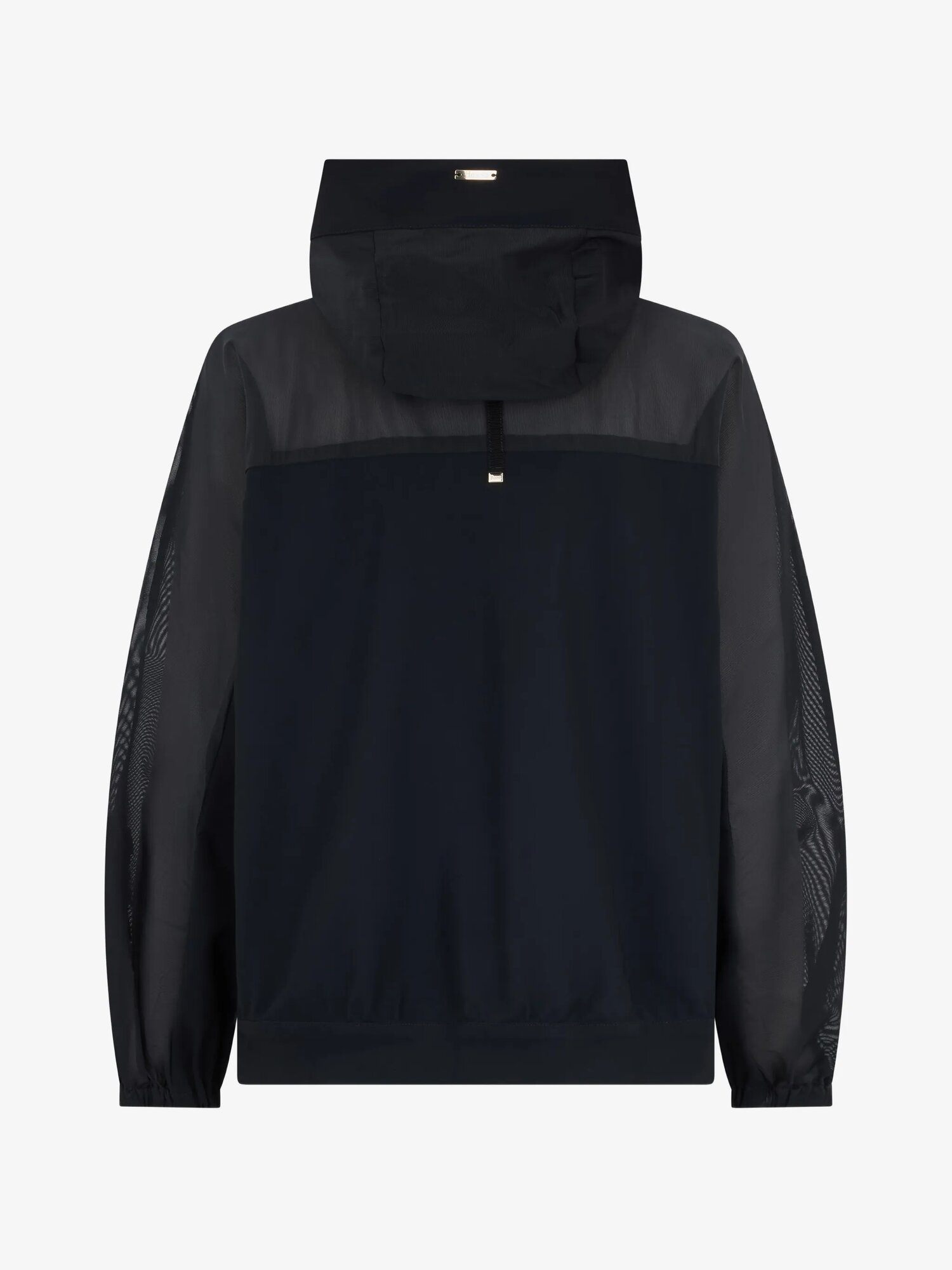 Куртка Herno Zip-up hooded jacket, размер 42, черный — фото 1