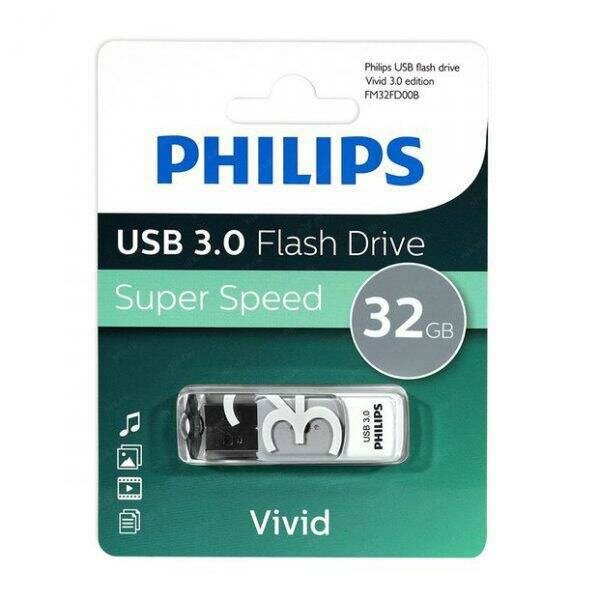 Philips Vivid FM32FD00B/97 USB3.0 Flash Drive 32Gb (RTL) — фото 1