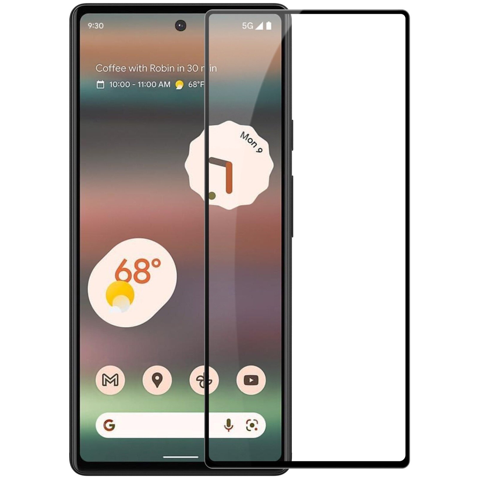 Защитное стекло из закаленного стекла для Google Pixel 6a, от Dux Ducis серия 10D-O Full Screen Glass