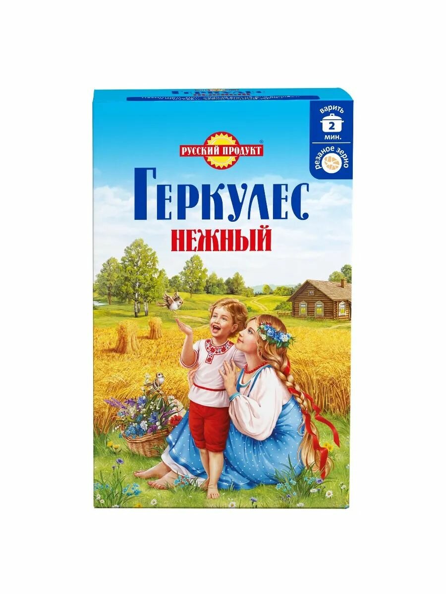 Набор хлопья геркулес 1 пачка 450 грамм Нежный 4 штуки