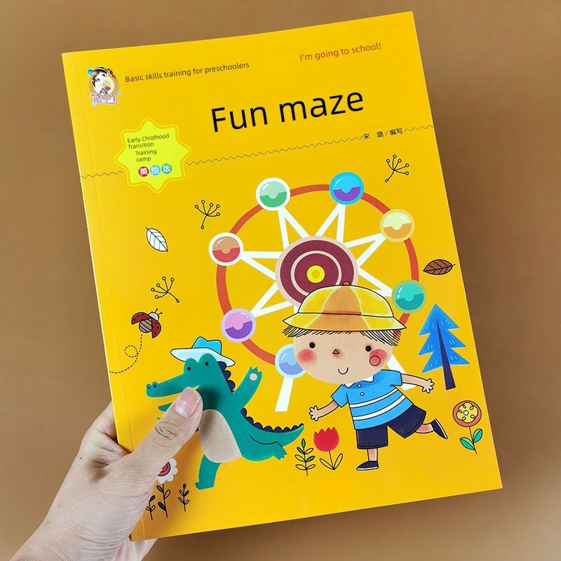 Увлекательная книга-лабиринт для детей 3-6 лет, обучающая головоломка с разнообразными темами и развитием когнитивных