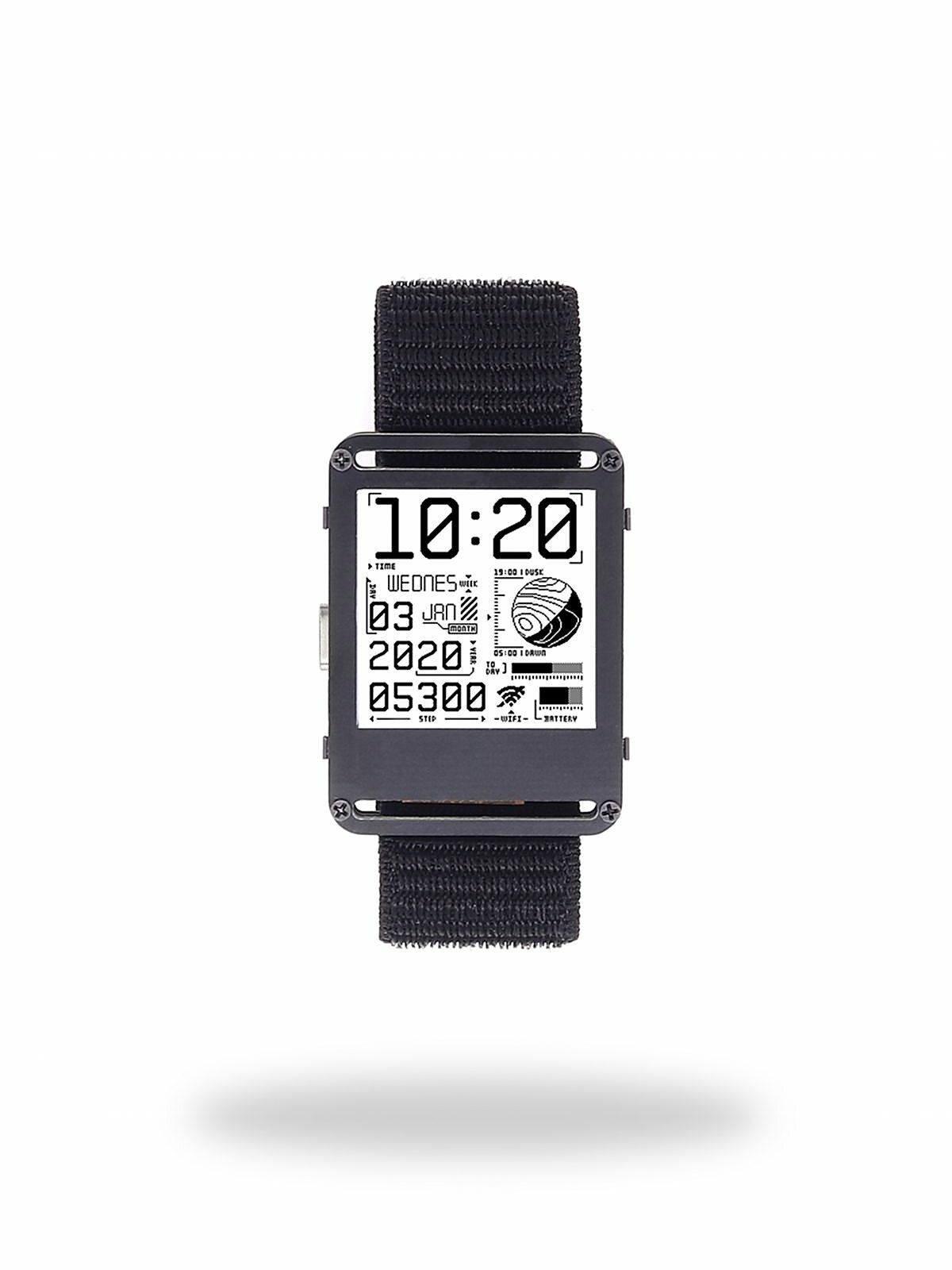 Часы Watchy на E-Paper дисплее 1.54", часы мужские, ESP32, Bluetooth/WiFi, программируемые
