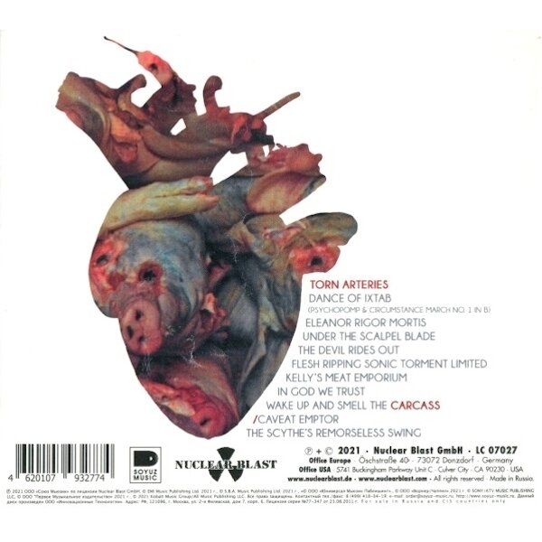 Компакт-диск Carcass — Torn Arteries (RU)(CD) — фото 1
