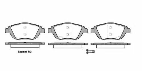 Колодки торм. диск. передн. Peugeot 2008 13-, Citroen C4 Cactus 14-, C3 II 09-, C3 Aircross II 17-, C3 Picasso 09-, DS3 09-