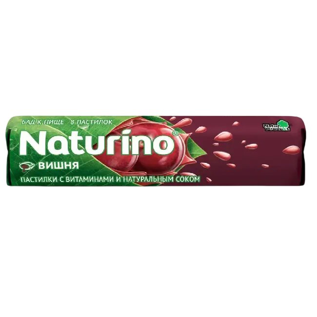 Натурино / Naturino с витаминами и натуральным соком, вишня пастилки массой 4,2 г 1 шт