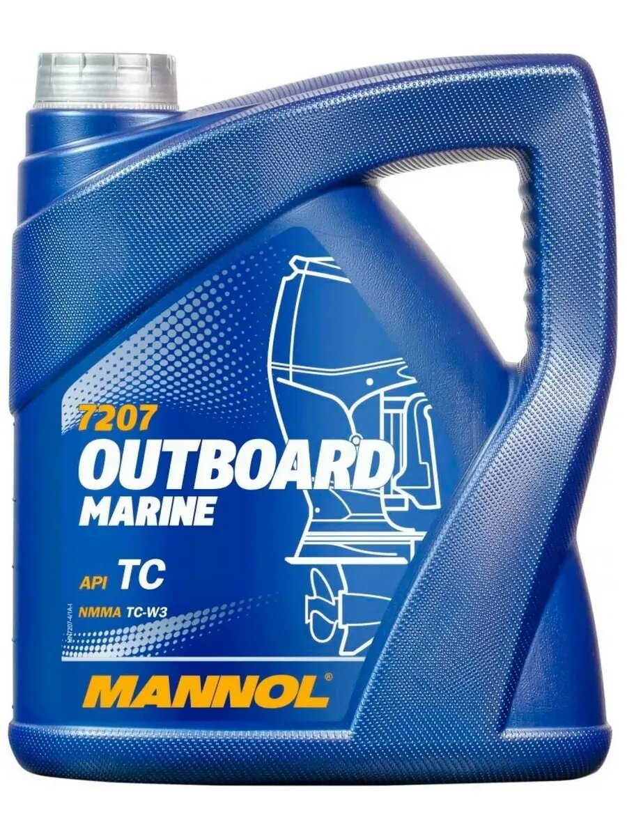 Моторное масло Mannol "Outboard Marine", синтетическое, для лодок, 4 литра