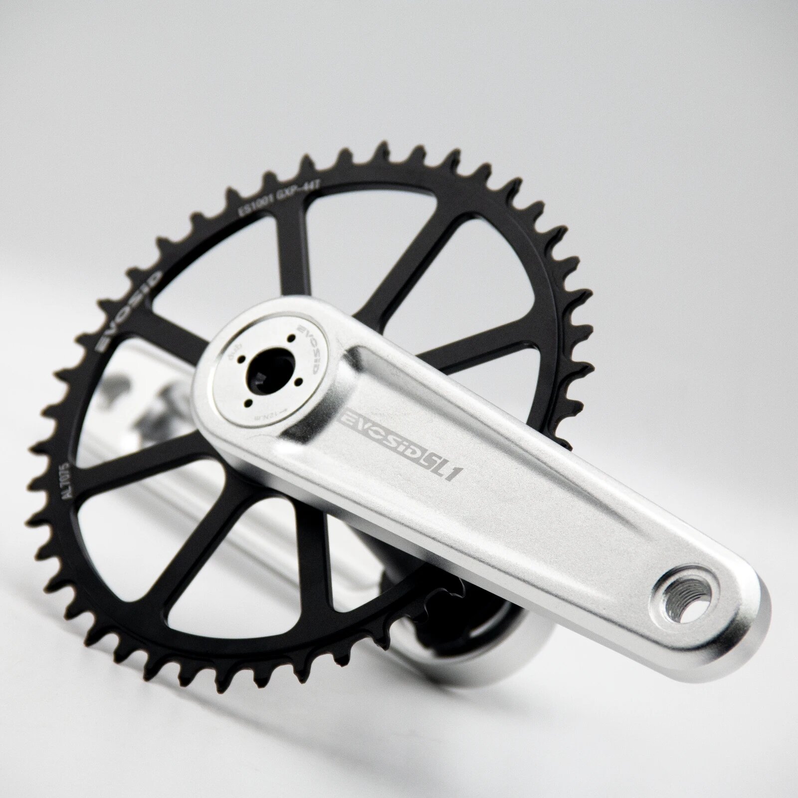 Шатуны EVOSID для шоссейного велосипеда 1x10/11/12 скоростей 170mm, Silver Crank 42T