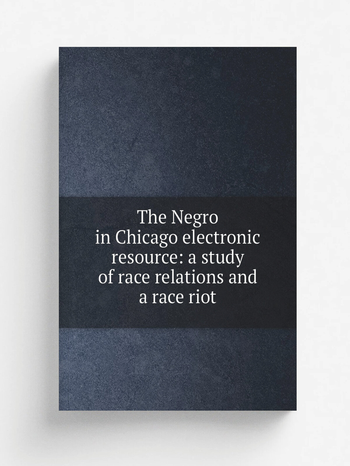 The Negro in Chicago electronic resource: a study of race relations and a race riot