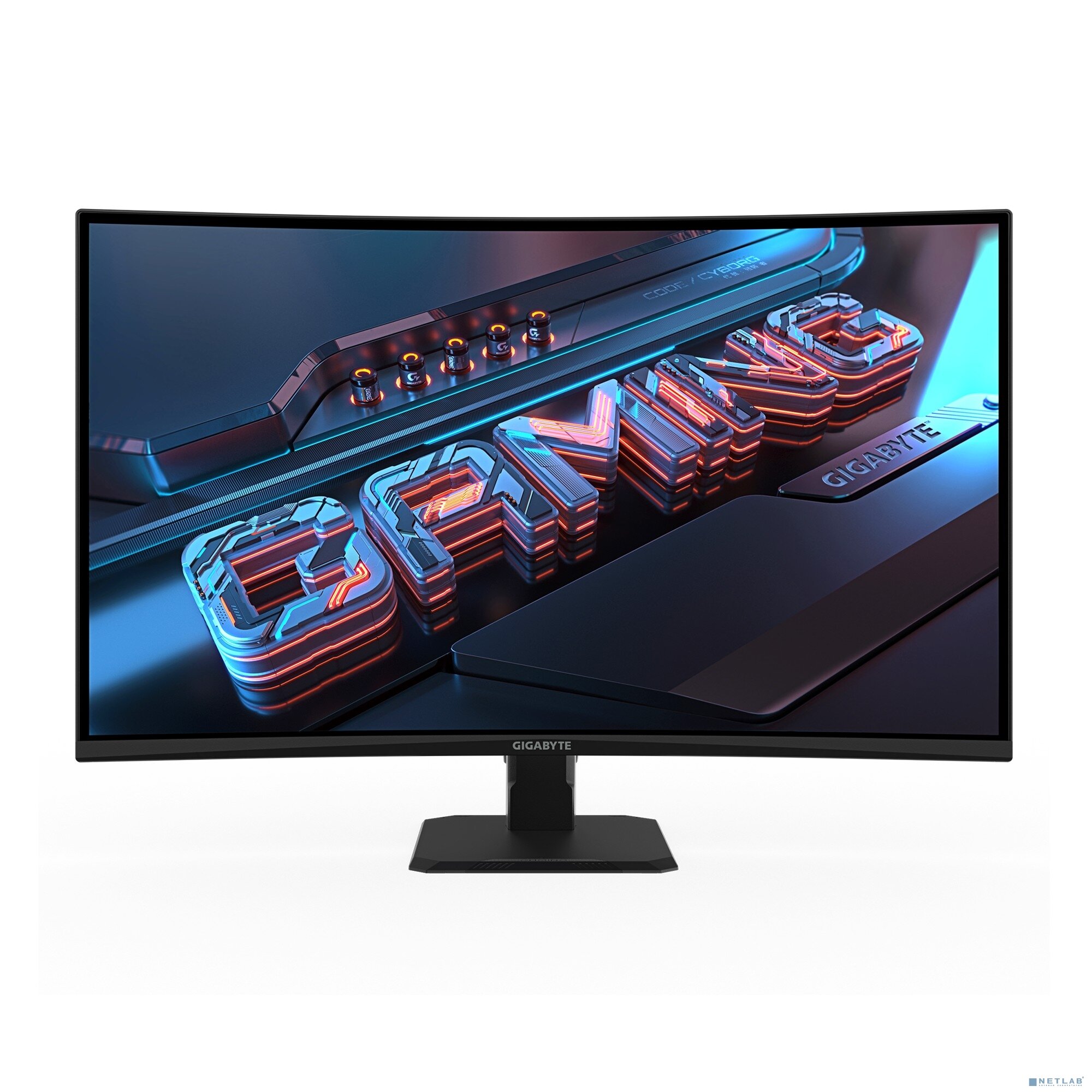 Монитор LCD Gigabyte 31.5" GS32QCA EU Black VA Curved 2560x1440 180Hz 1ms 3500:1 2xHDMI2.0 DisplayPort1.4