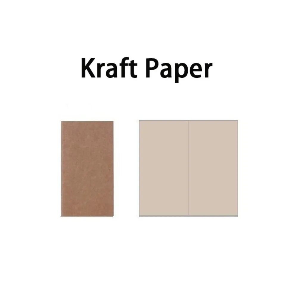 Крафт-бумажный блокнот 21*11 см Kraft paper