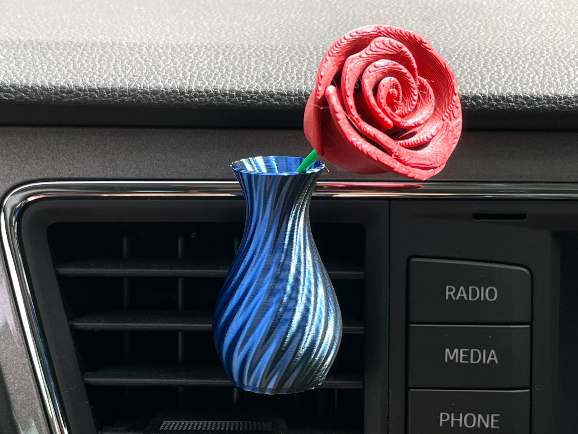 Ваза декоративная «Роза», 3D-печать, 3DOPRU арт. VASE-MW-420781