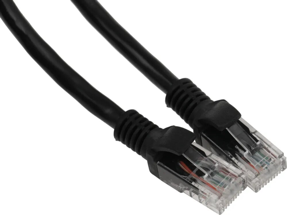 Патч-корд CABLEXPERT PP6U-0.25M/BK литой (molded), UTP, кат.6, 0.25м, 4 пары, 24AWG, алюминий омедненный, многожильный, черный