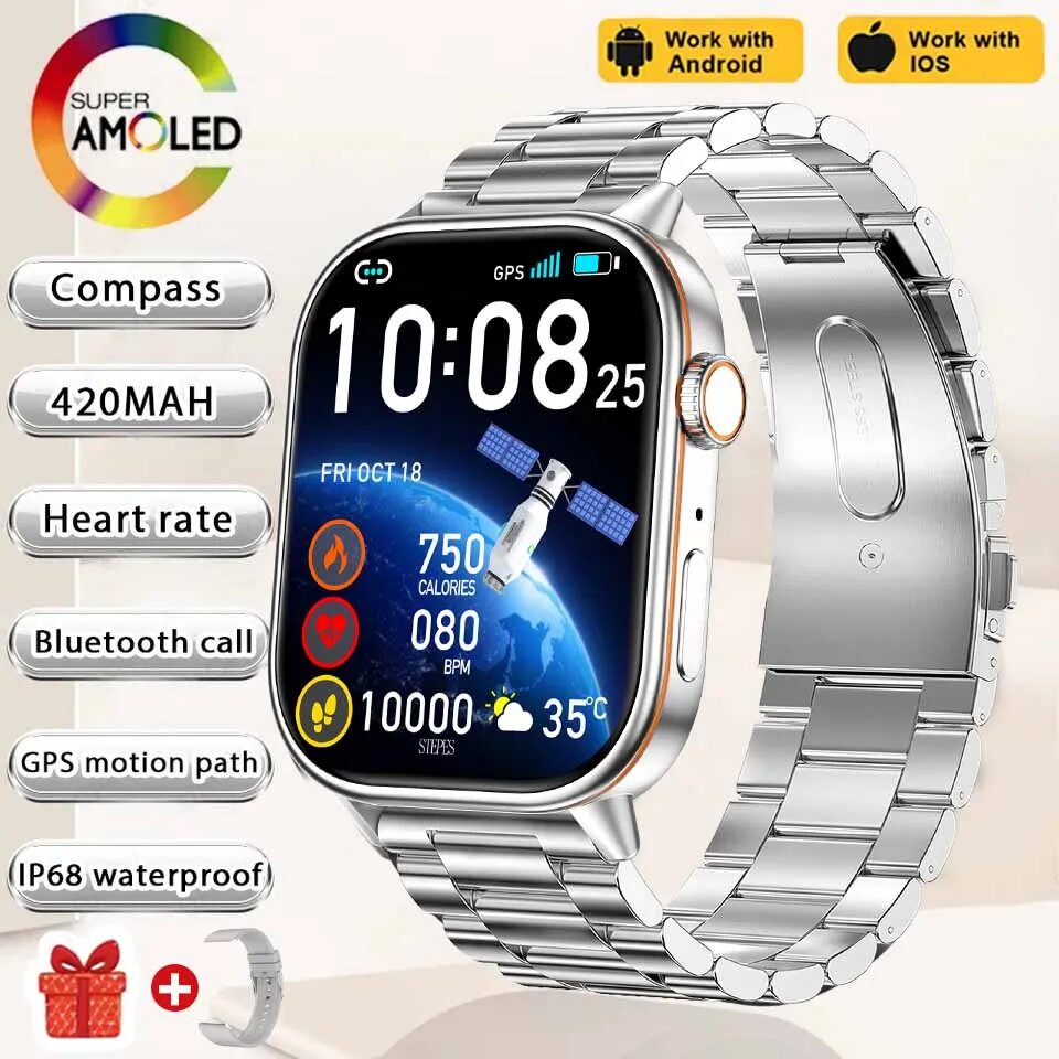 Женские умные часы Fitbit Sense 2 Silvery Steel